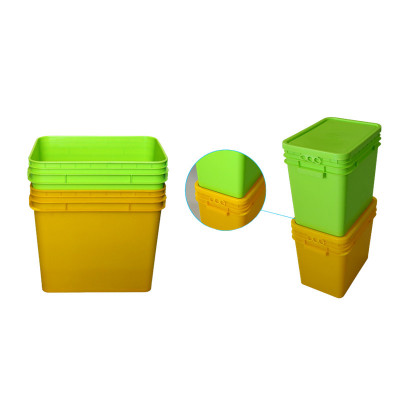 plastic rectangular bucket is used for packaging and storage