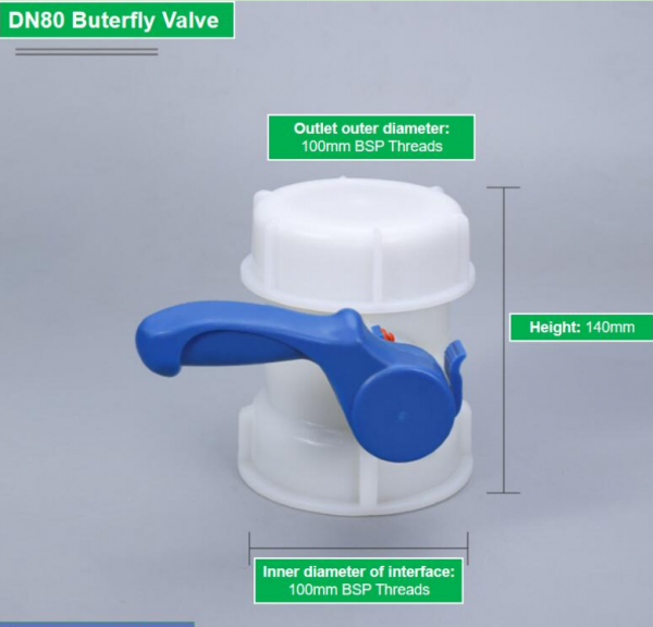 IBC tote valves size