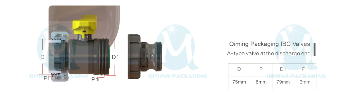 IBC valve - Qiming Packaging IBC Tank Ball Valve And Butterfly Vlave