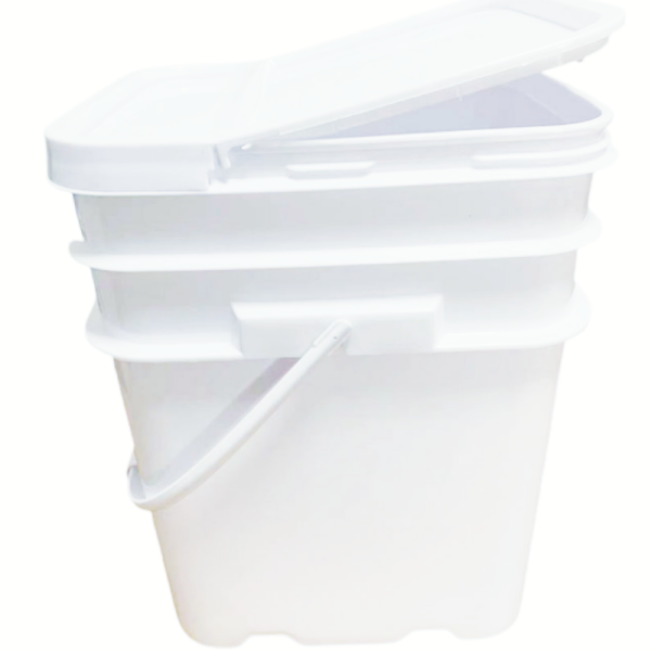 plastic square buckets plastic pails high quality free sample