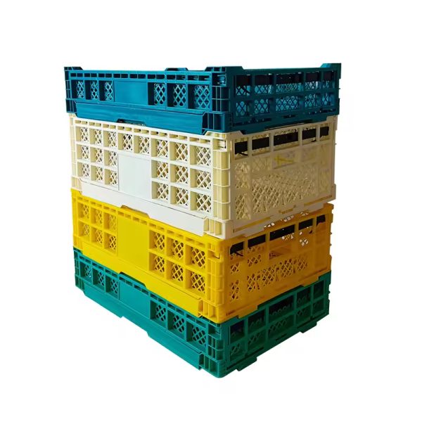Plastic collapsible crate is widely used for storage and turnover