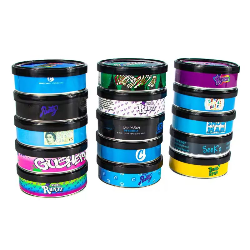 pressitin tuna tin cans are used for dried flowers or powders